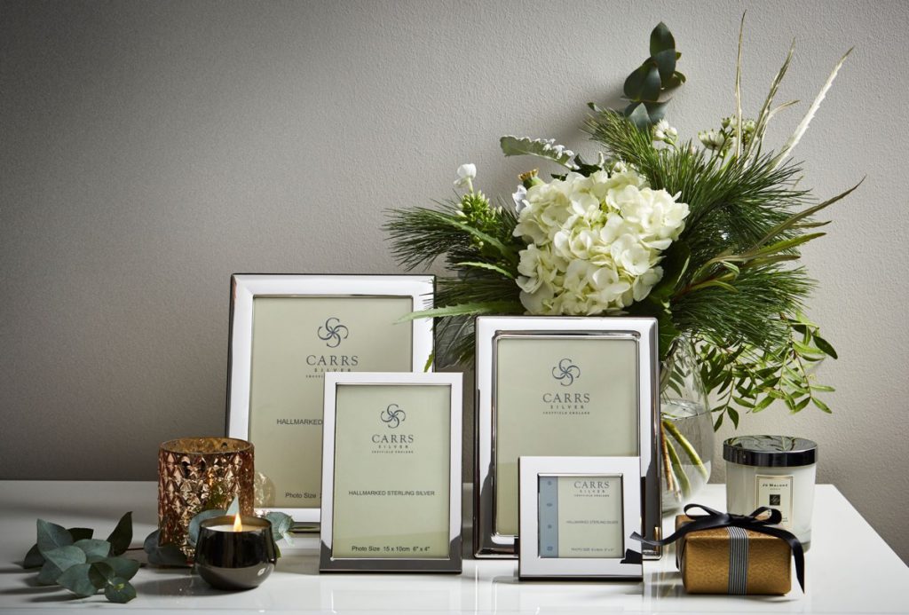 Feature Hallmark Sterling Silver Photo Frame With Black Wood Back ...